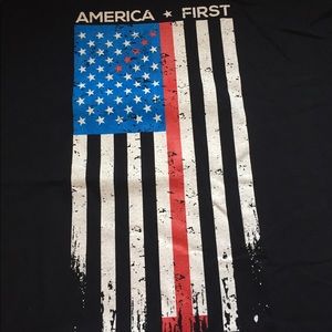 Gildan | Shirts | America First Graphic Tee Black Size Xl | Poshmark